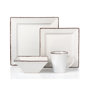 Lorren Home Trends Beaded Stoneware 16 Piece Dinnerware Set, Service for 4 & Reviews | Wayfair